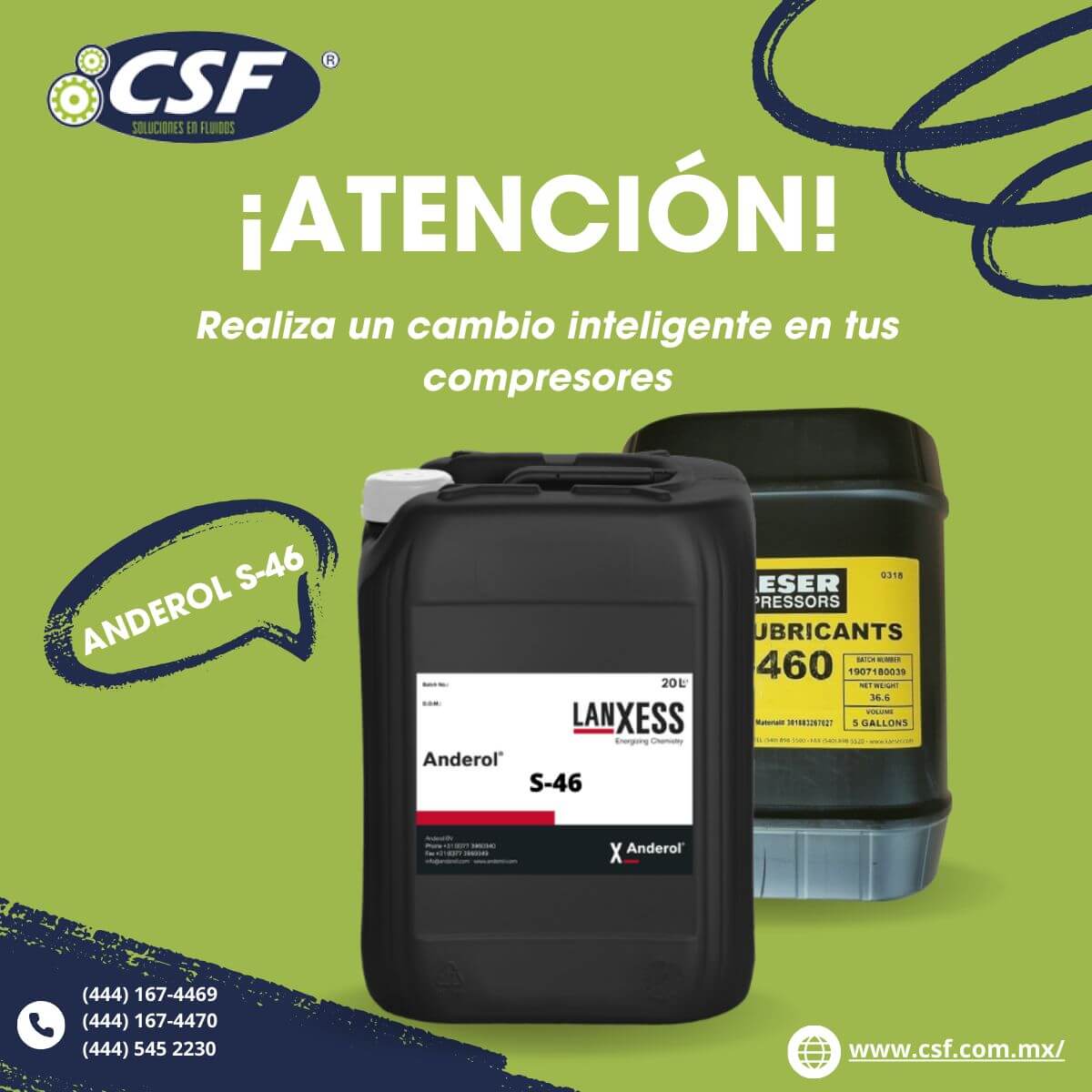 Anderol S-46: La alternativa confiable al Kaeser Sigma M460 - CSF ...